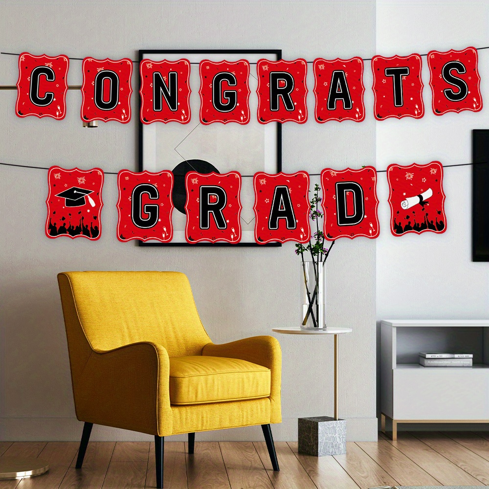 Graduation Season Banner Graduation Party Pull Flag Wall - Temu Canada