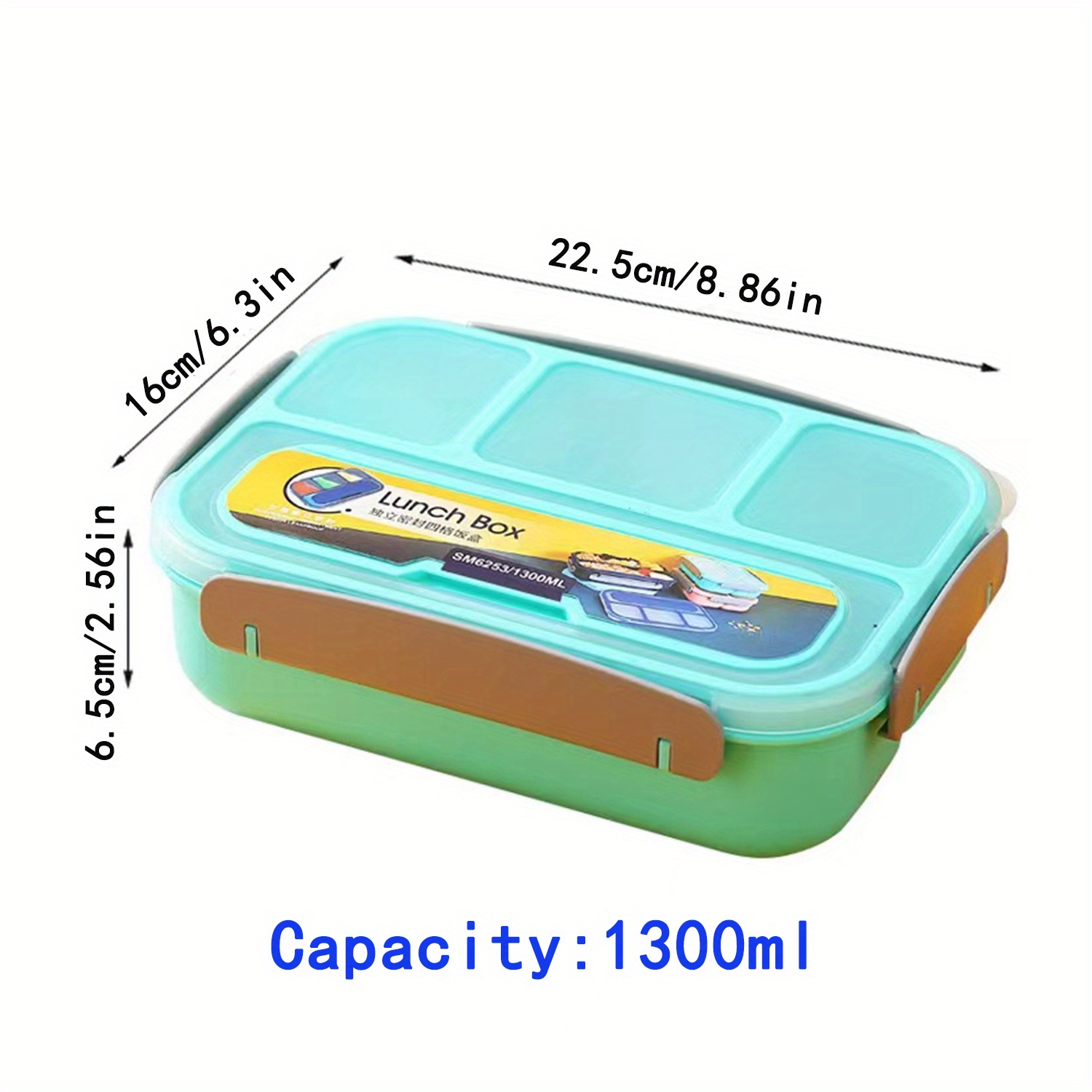 1pc 4 Compartment Bento Lunch Box For Adults Kids And Toddlers ...
