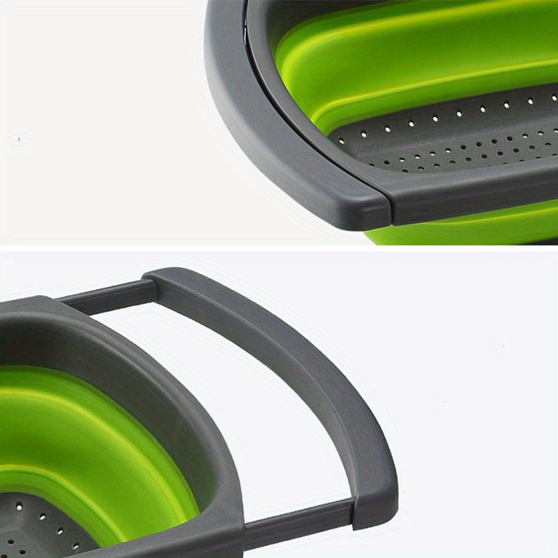 Foldable Sink Colander Drain Basket Vegetable/fruit Strainer - Temu Canada