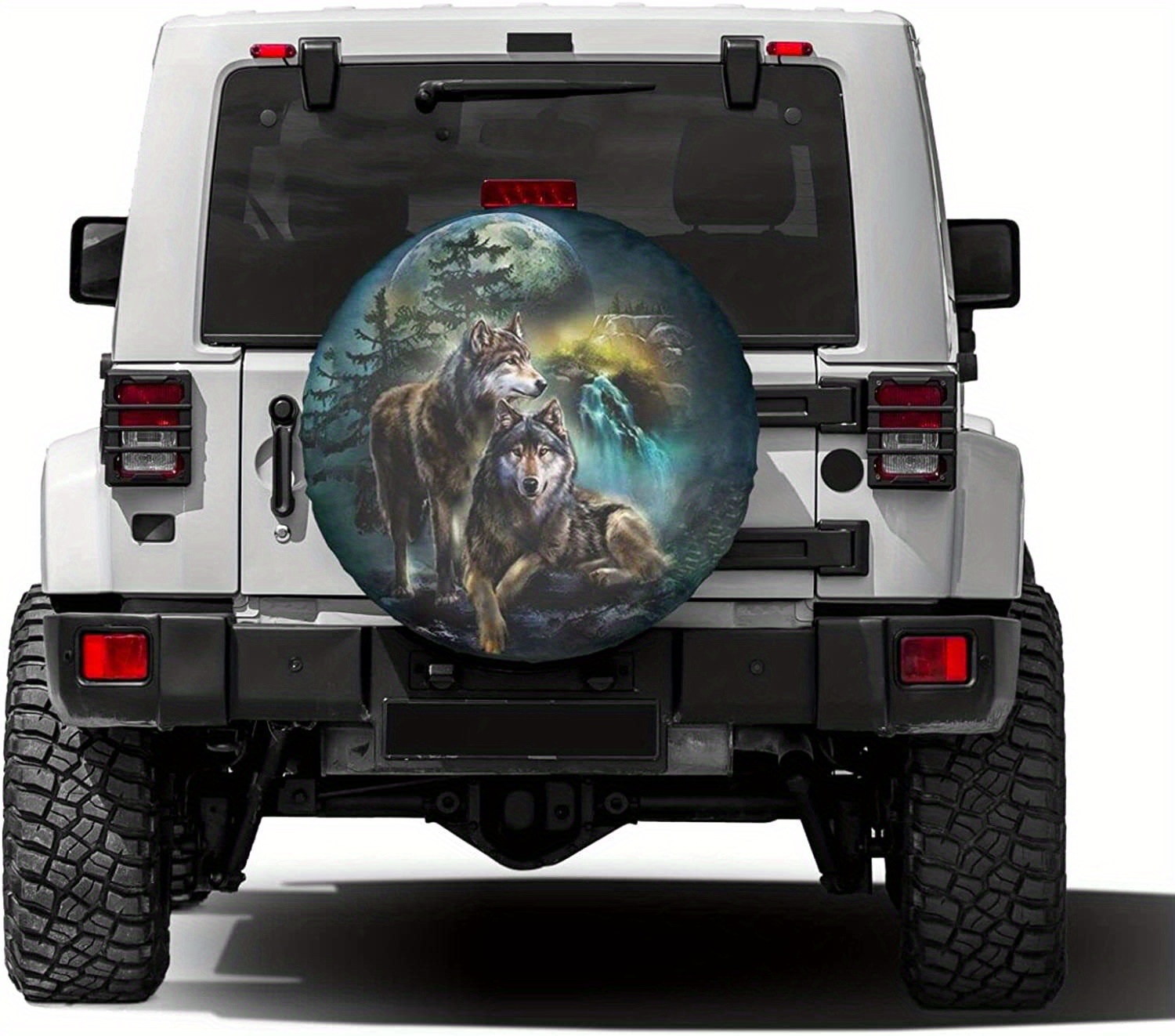 3d Printed Wolf Spare Tire Cover Dust Proof Wheel Tire Cover Temu