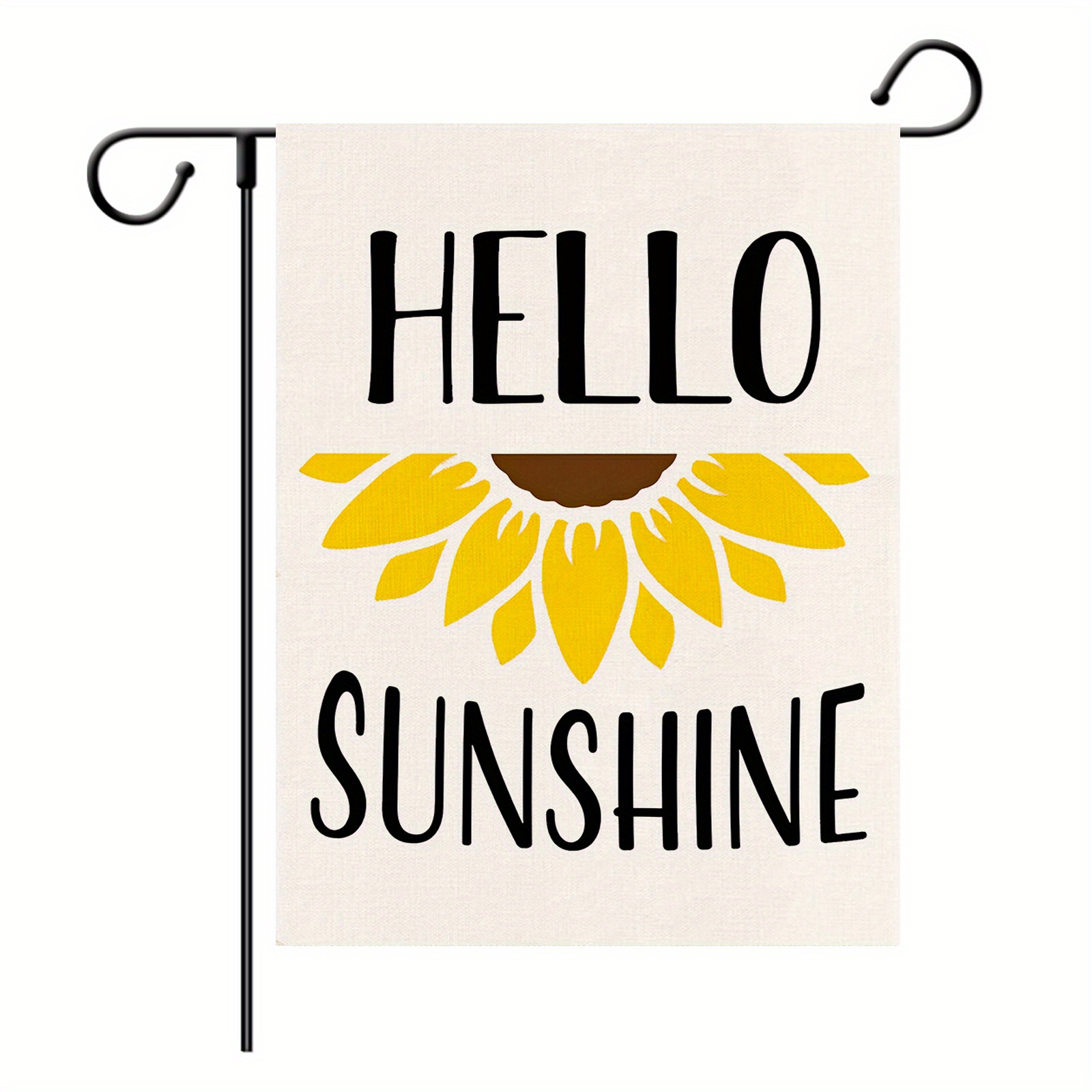 Welcome Linen Double Sided Garden Flag - Temu United
