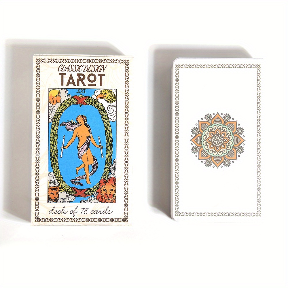 Classic Design Tarot Tarot Cards For Beginners With Meanings - Temu