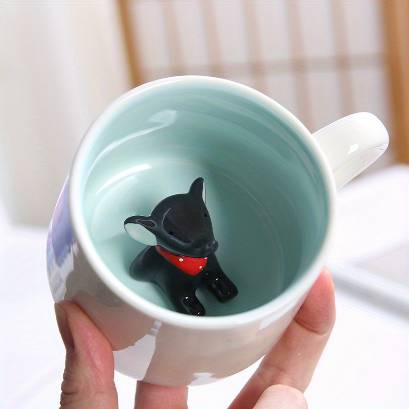 1pc 3d Mug 375ml 12 68oz Animal Inside Cup Cute Ceramic Cartoon Coffee ...