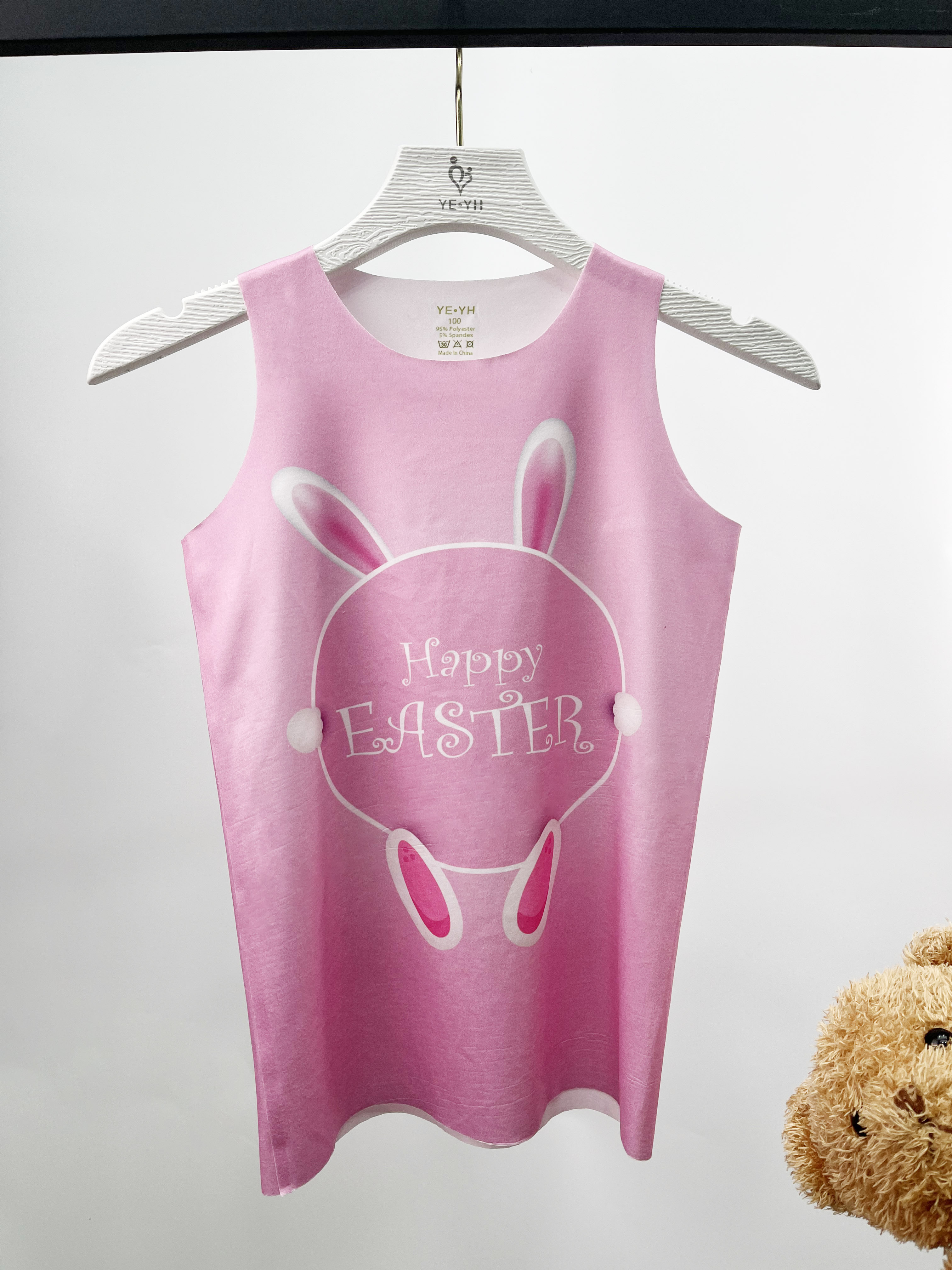 Boys "happy Easter" Easter Bunny Easter Eggs Vest Tank Tops - Temu ...