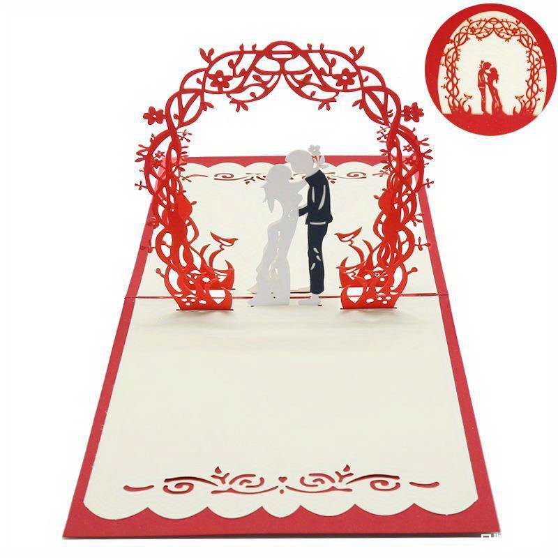 Card Flower Arch Couple 3 - Temu New Zealand