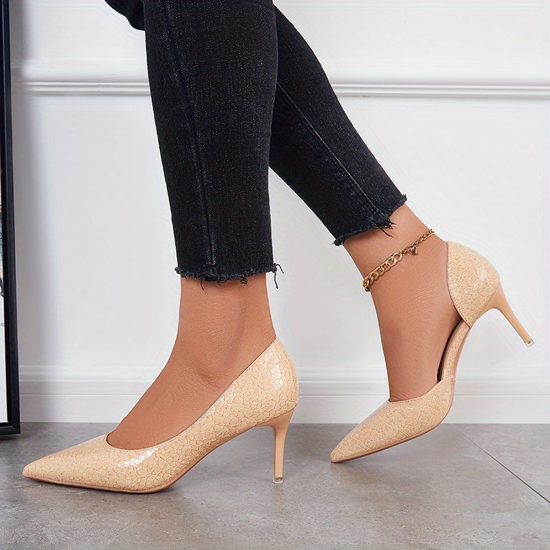 Talons Hauts À Bout Pointu Femmes Talons Aiguilles Sexy En - Temu France