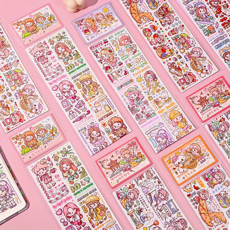 Creative Tape Cute Pattern Journal Diary - Temu Australia