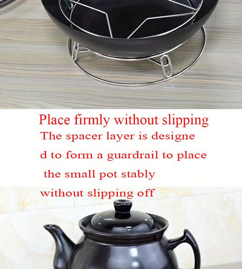 Universal Gas Stove Wok Ring Frying Pan Rack A Round - Temu United