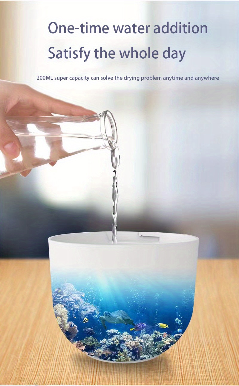 Portable Mini Humidifier Small Cool Mist Humidifier Usb - Temu