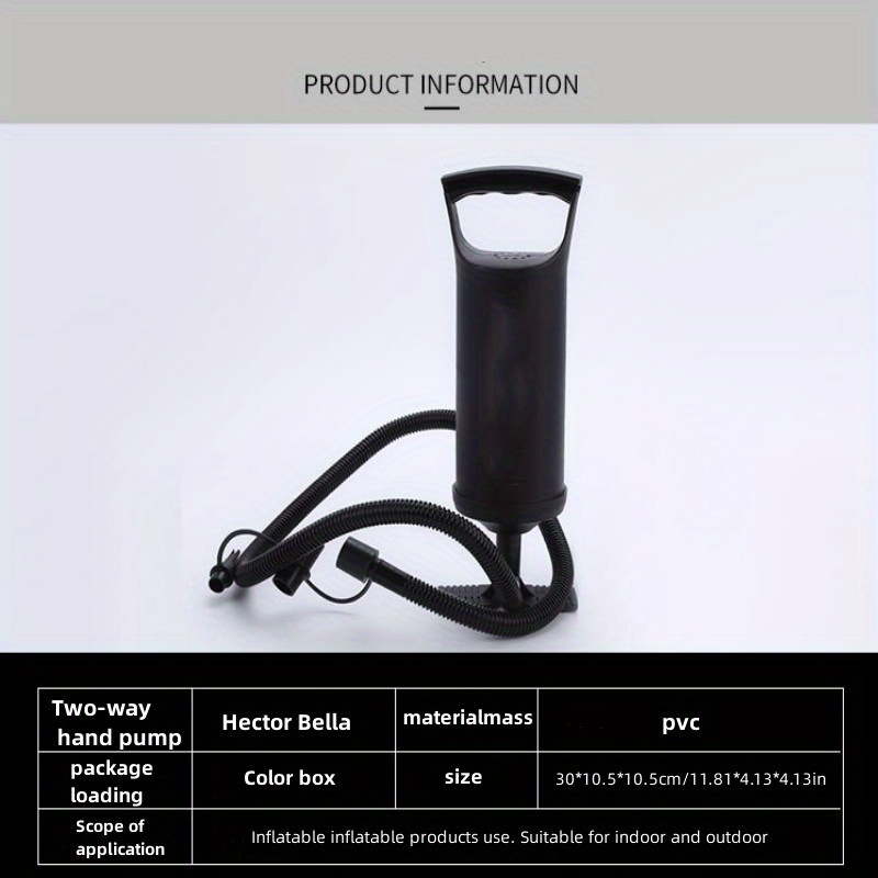 12 inch hand pump for inflatable water toys and beds bi pumping for ...