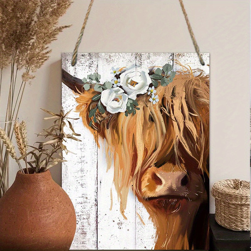 Highland Cow Family Canvas Poster Inspirational Farmhouse - Temu Australia