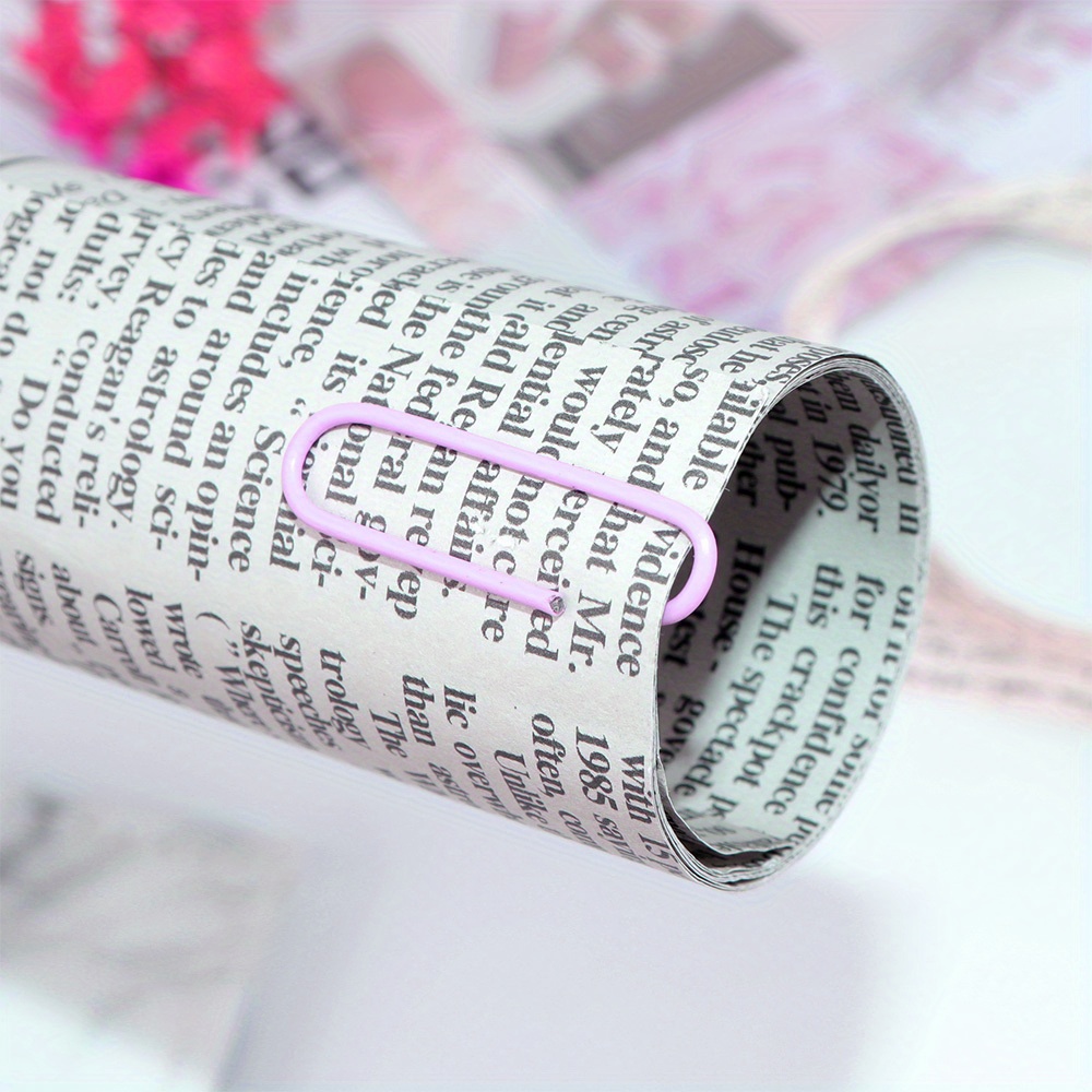 purple paper clips colored paperclips in clear acrylic - Temu New Zealand