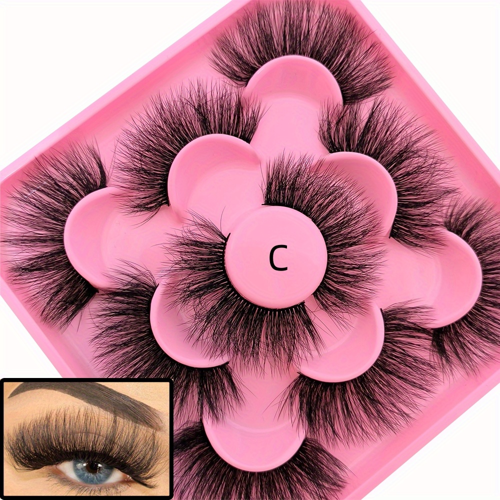 Extra long Fluffy Faux Mink Waterproof False Eyelashes - Temu Philippines