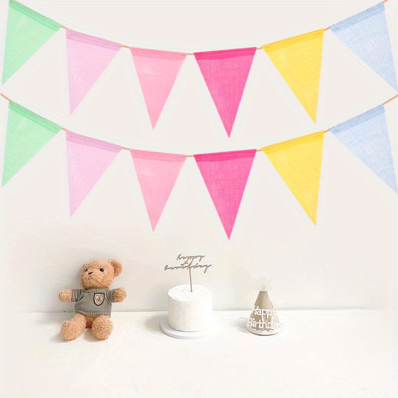 Pennant Flags Banners 6 Colors Cloth Flag Pennants Home - Temu Australia