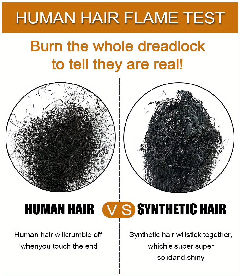 Width Human Hair Dreadlock Extensions Full Head Handmade - Temu United ...