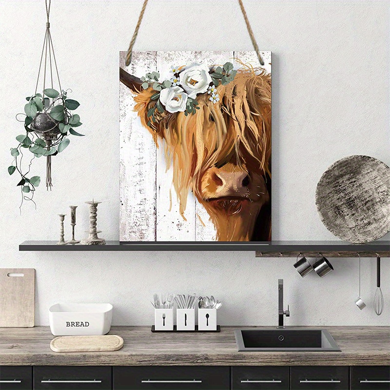 Highland Cow Family Canvas Poster Inspirational Farmhouse - Temu Australia