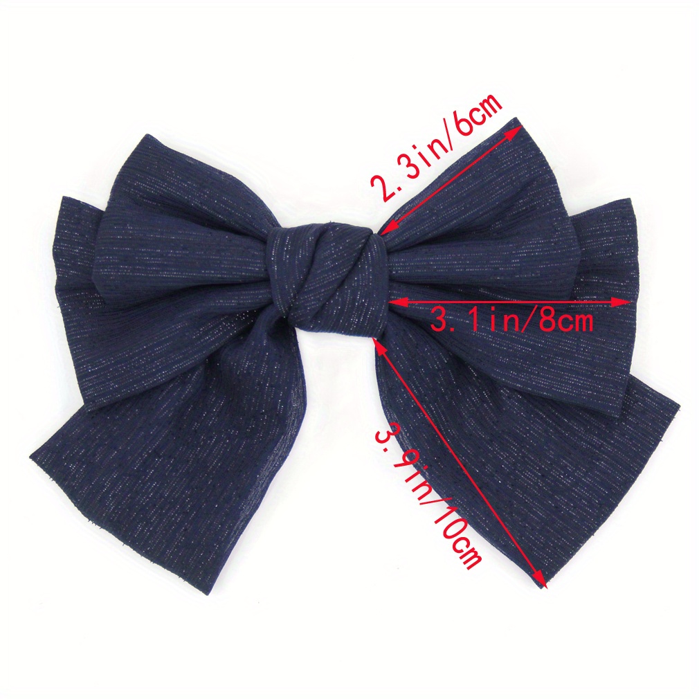 Bow Decor Hair Clip Minimalist French Barrette Elegant - Temu Norway