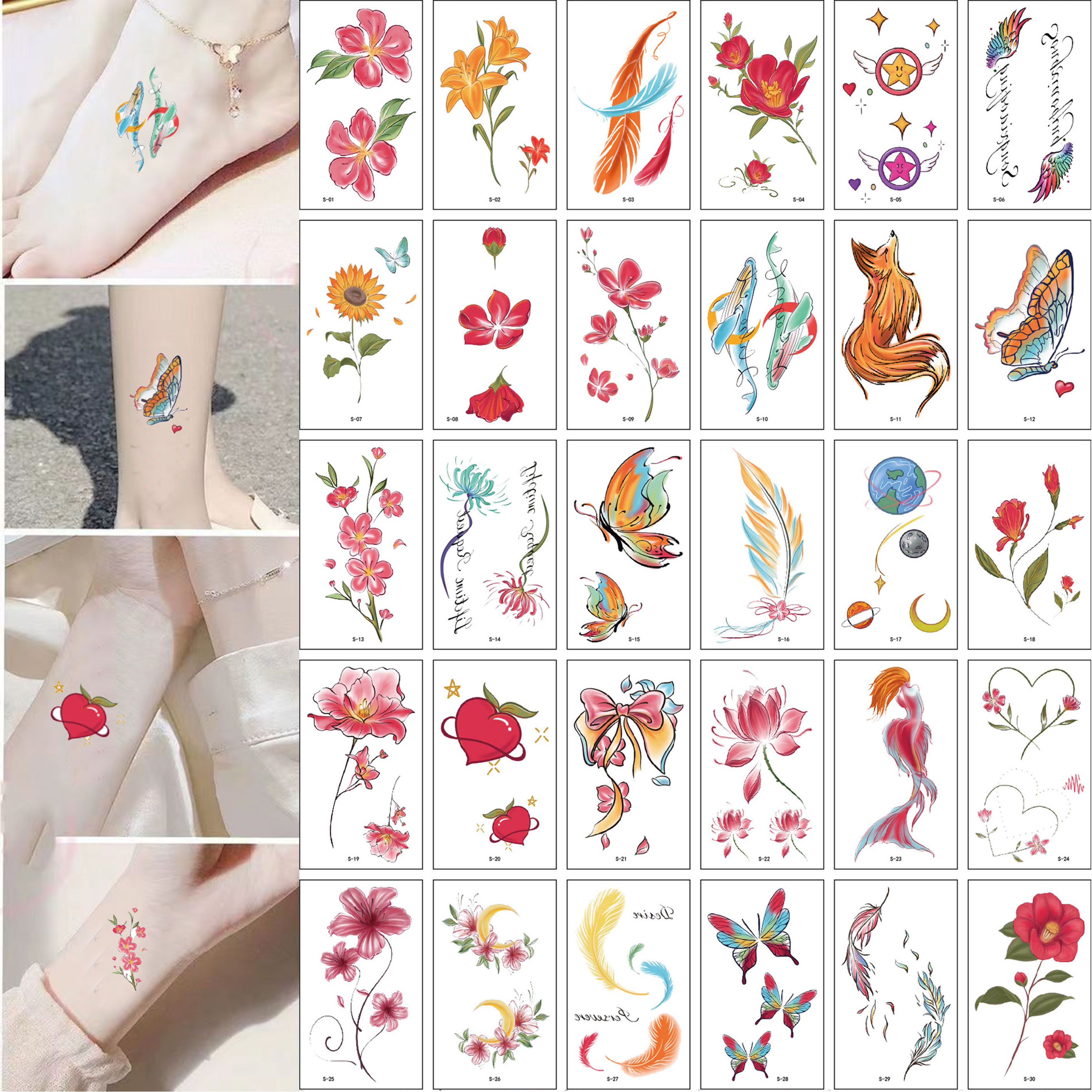 Waterproof Tattoo Stickers Long Lasting Temporary Tattoos - Temu Norway