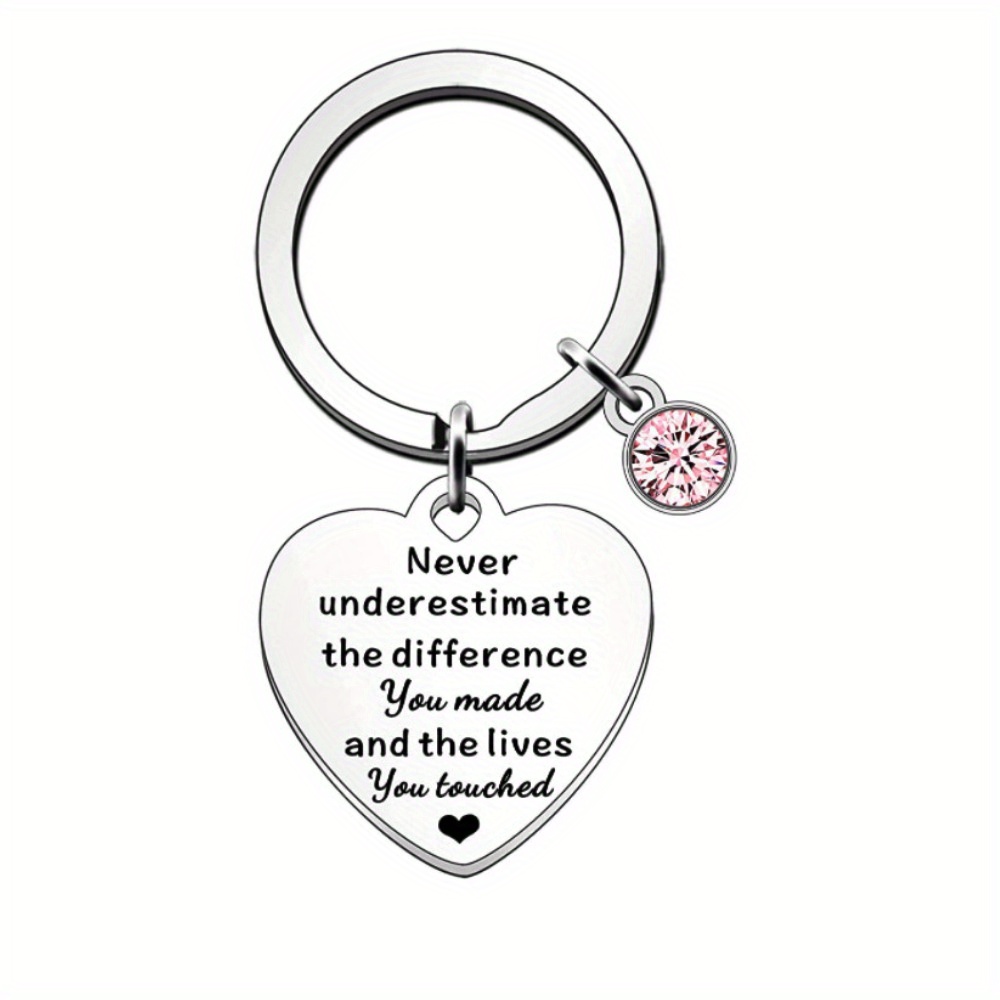 1pc you made and the lives you keychain thank you gift inspirational ...