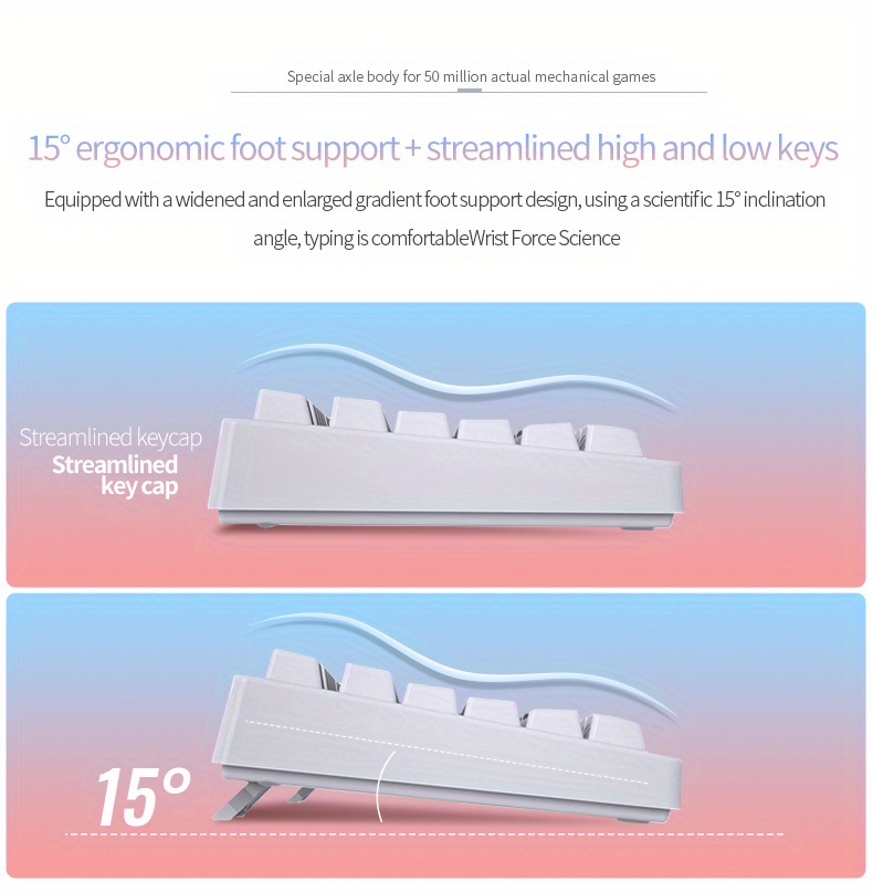 Silver Carving K200 Keyboard Wired Computer Gaming Office Silent ...