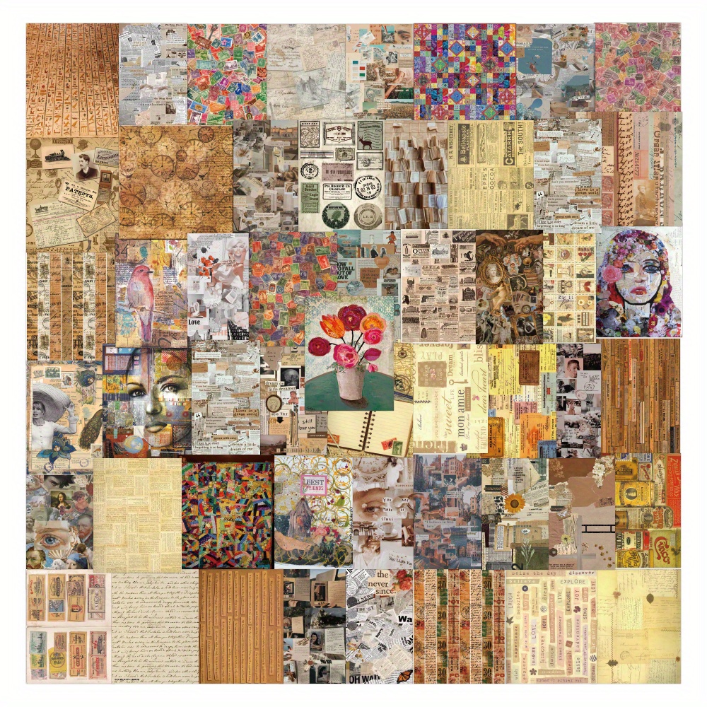 Vintage Washi Stickers Perfect Scrapbooking Journaling Diy - Temu Australia