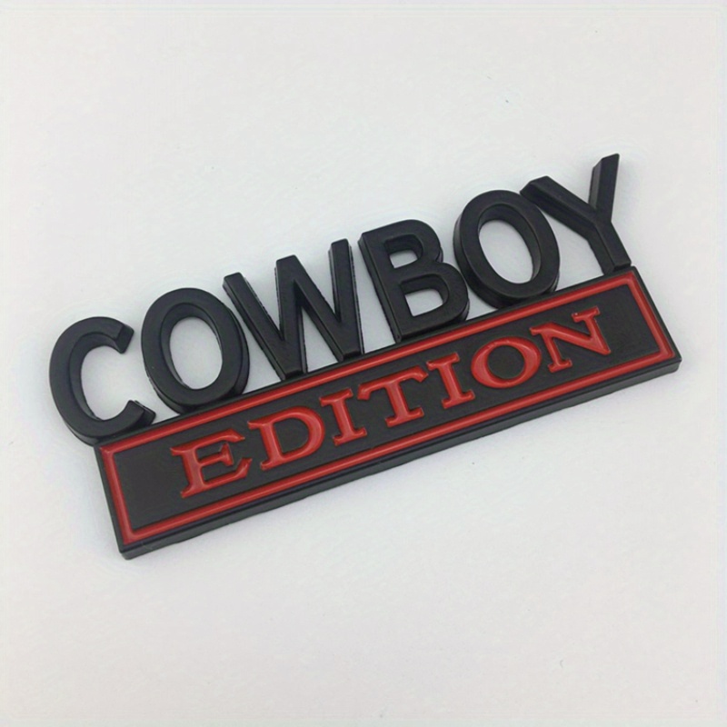 Make A Cowboy Unique Metal Sticker! - Temu Norway