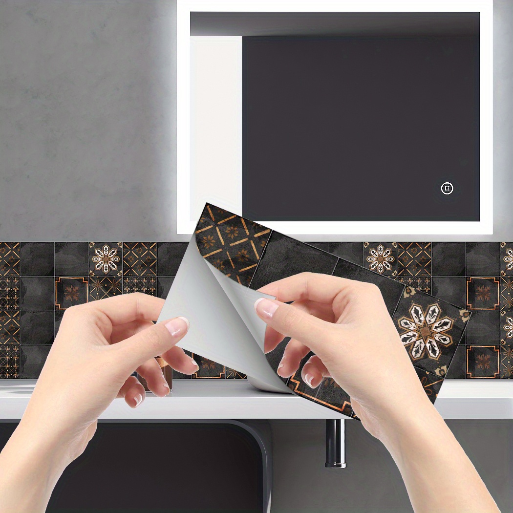 Style Tile Wall Stickers Imitation Presbyopic - Temu United