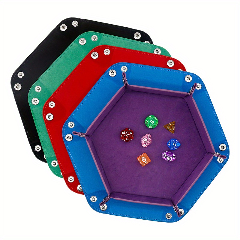 Hexagonal Suede Dice Running Group Dice Disc Foldable Dice - Temu