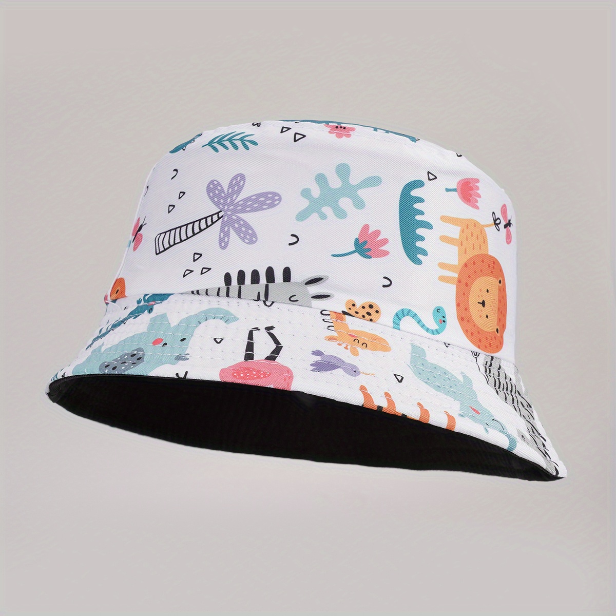 Boys Girls Cute Cartoon Reversible Hat Breathable Wide - Temu United