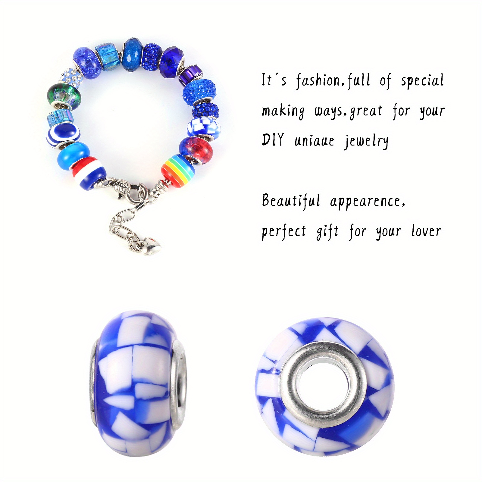 27 style round spacer beads large hole beads acrylic resin - Temu Australia