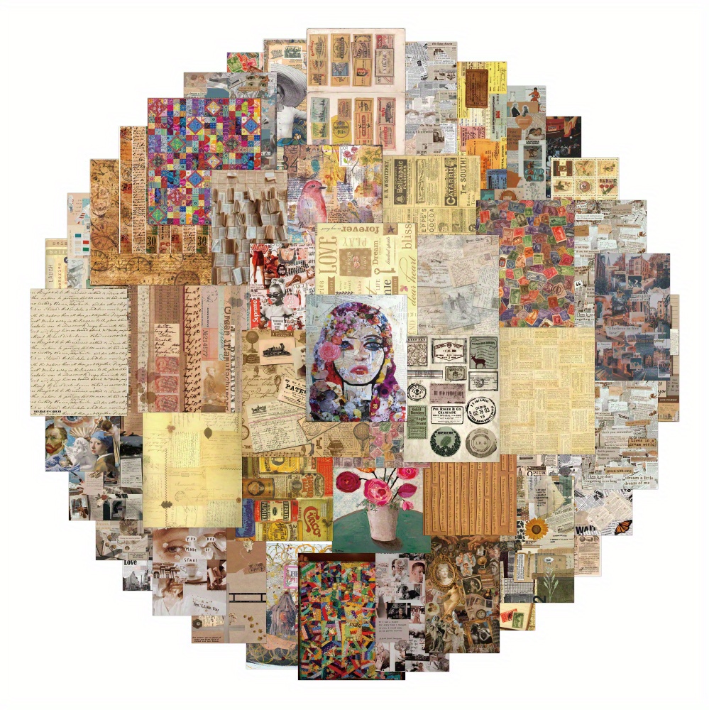 Vintage Washi Stickers Perfect Scrapbooking Journaling Diy - Temu Australia