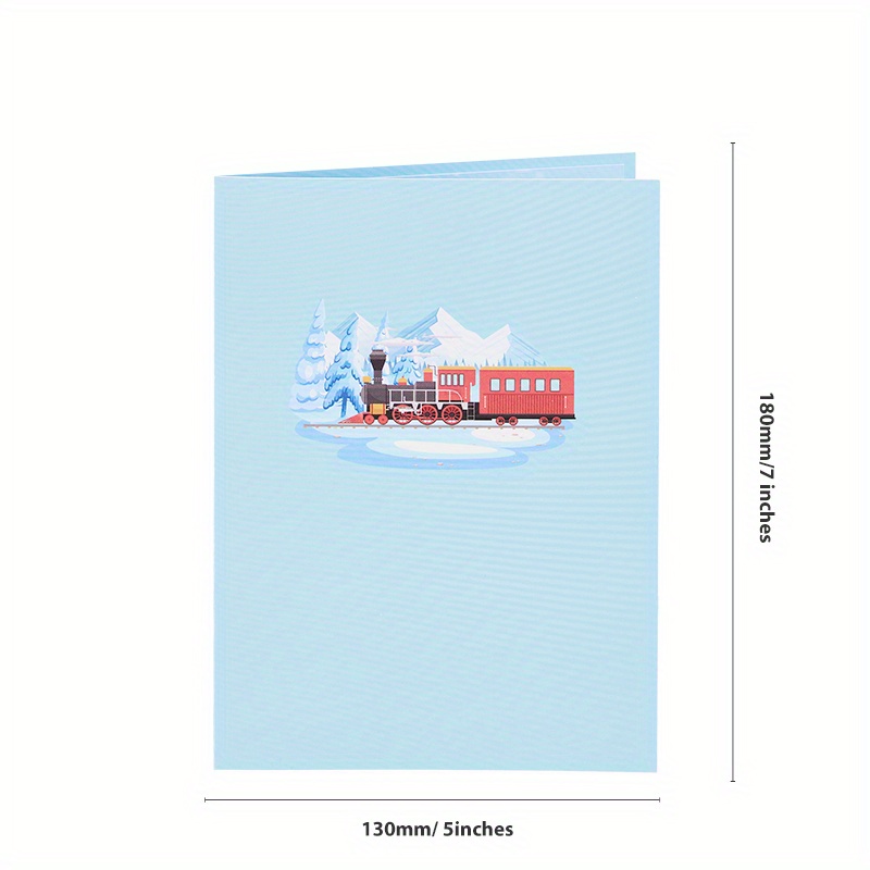 steam train card father`s day greeting card birthday - Temu