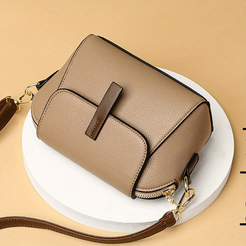 Mini Flap Crossbody Bag Fashion Solid Color Shoulder Bag - Temu Germany