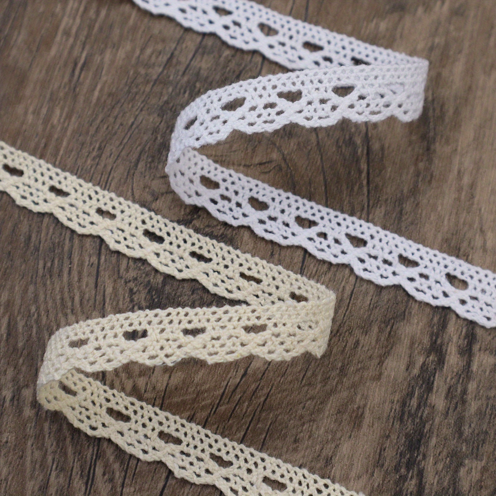 5 Yards Wide Cotton Lace Trim Diy Craft Delicate Ribbon For - Temu