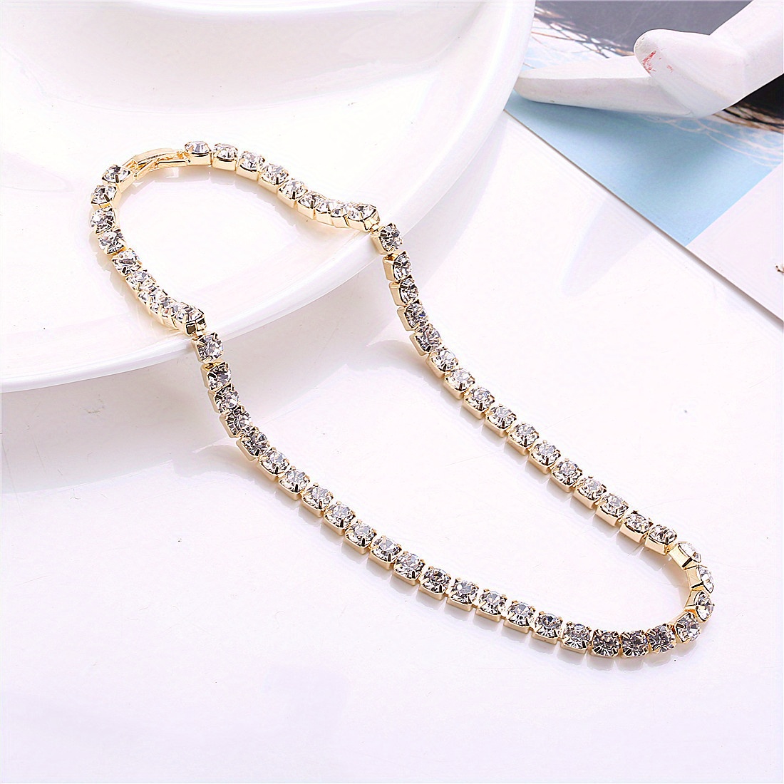 Exquisite Rhinestones Necklace Luxury Party Jewelry For Women | Shop ...