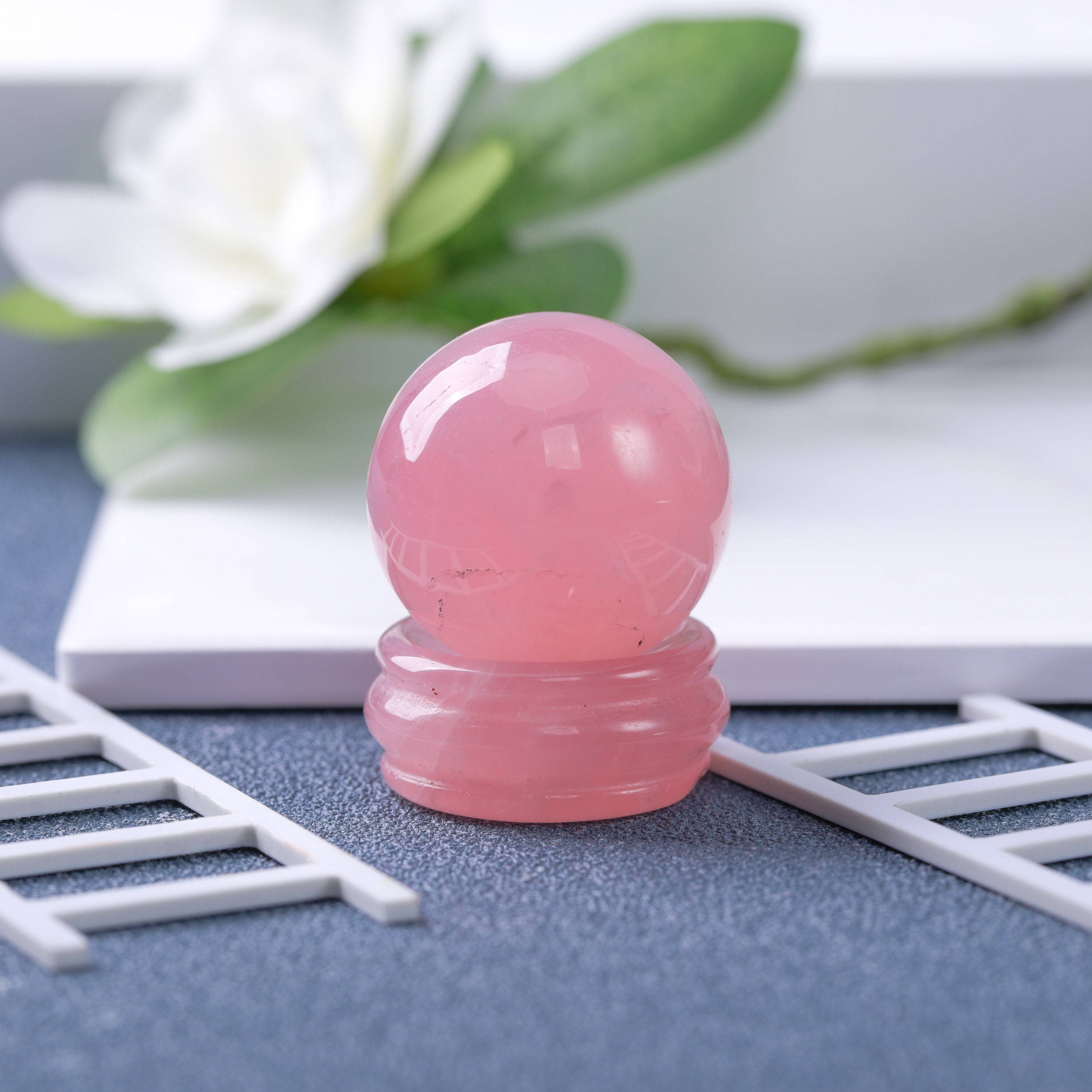 natural crystal ball base smooth round palm stone worry - {region_name}