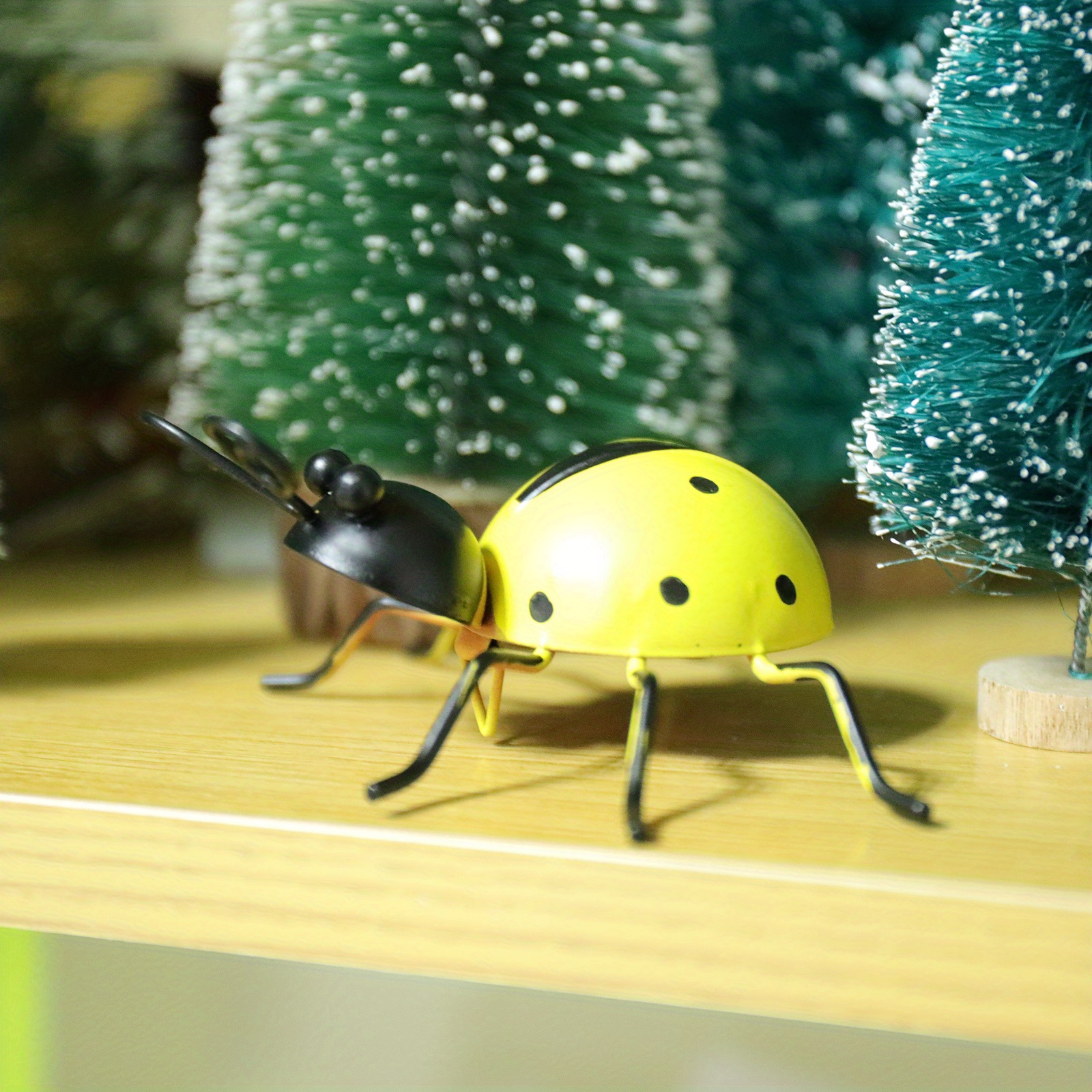 Beautiful Metal Ladybug Statue - Perfect Garden Art Sculpture For ...