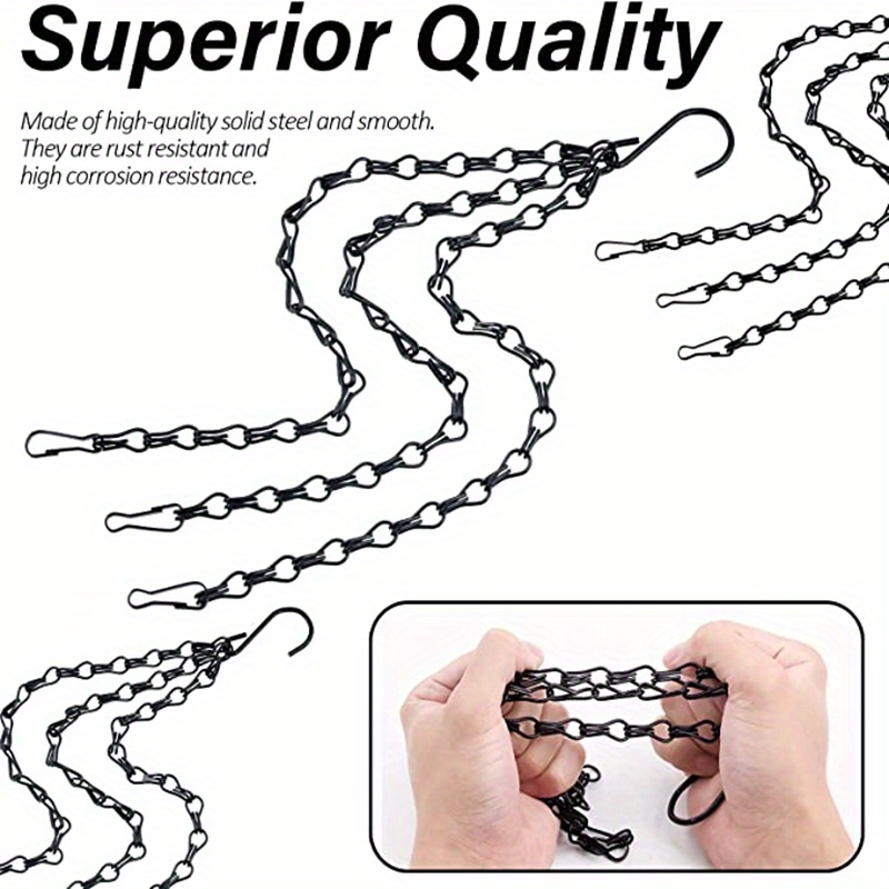 1 set hanging chain with hooks and eye bolts 3 bracket chains piece for ...