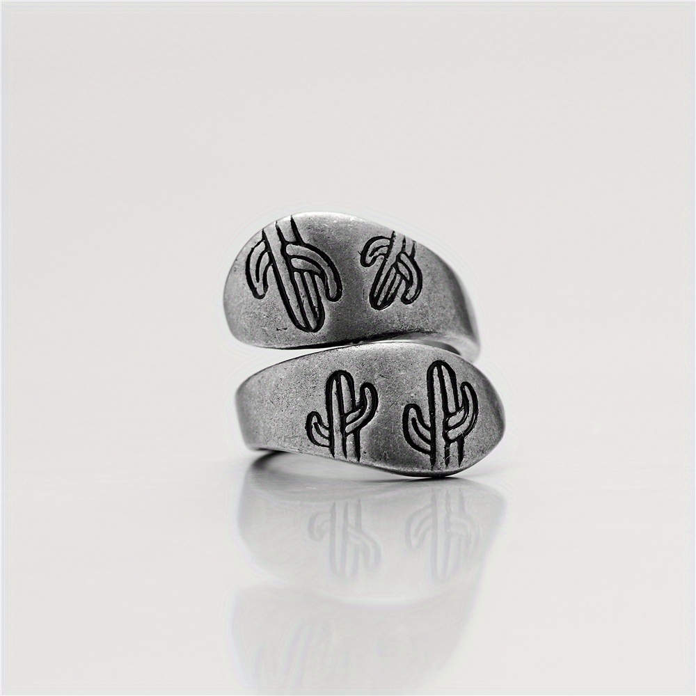 Vintage Style Mountain Cactus Etc Pattern Opening Finger - Temu Canada