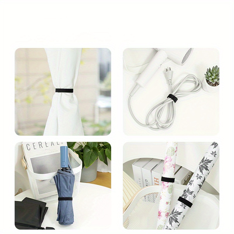 Plain Cable Tie Black Hook Loop Fastener Cable Strap Nylon - Temu Canada