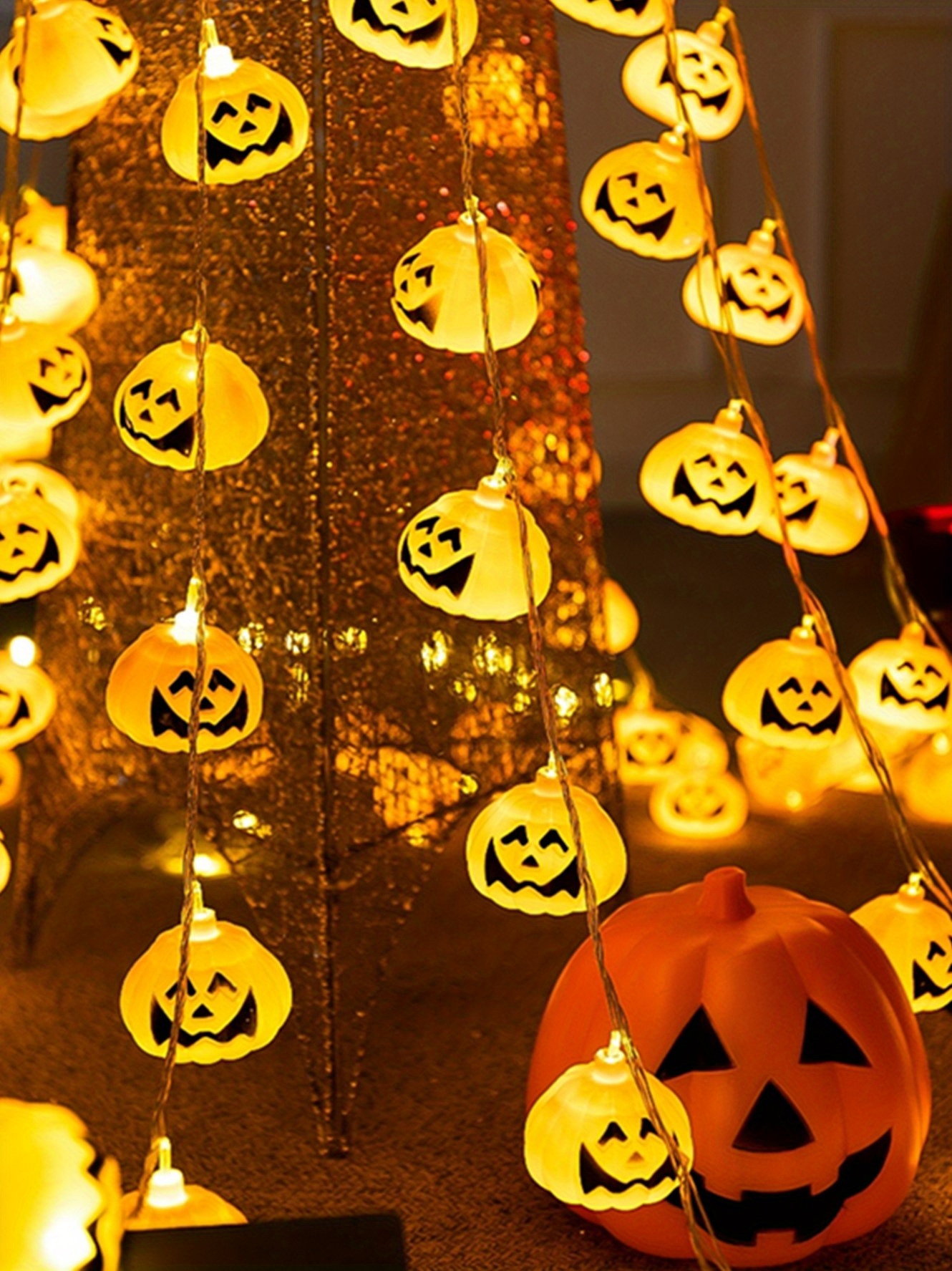 Double faced Pumpkin Decoration Lights Battery Operated 10 - Temu ...