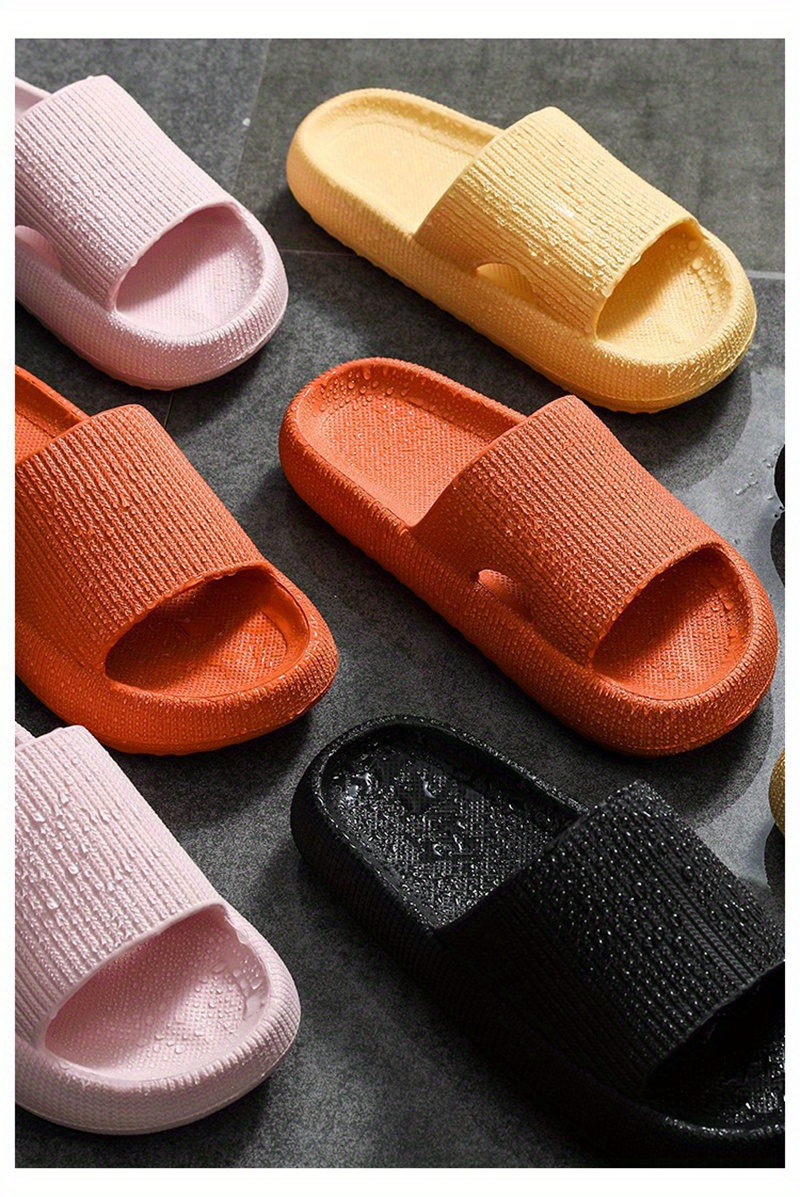 Solid Color Pillow Slides Women's Casual Slip Non Slip Eva - Temu Canada