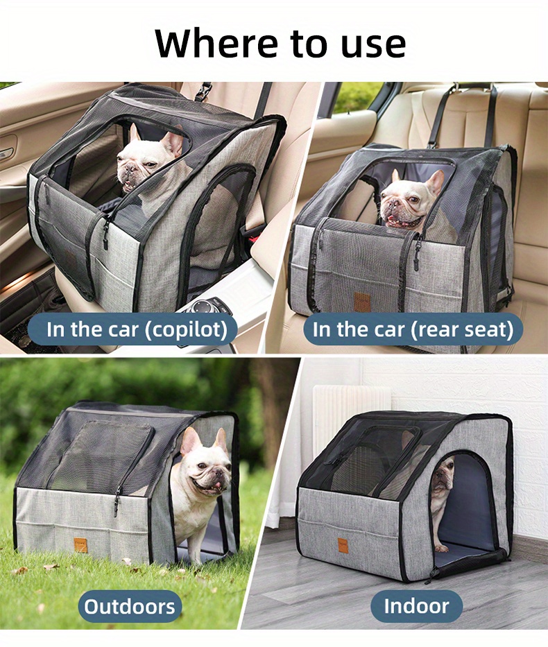 Portable Foldable Cat Dog Carrier Bag Stress free Travel - Temu United ...