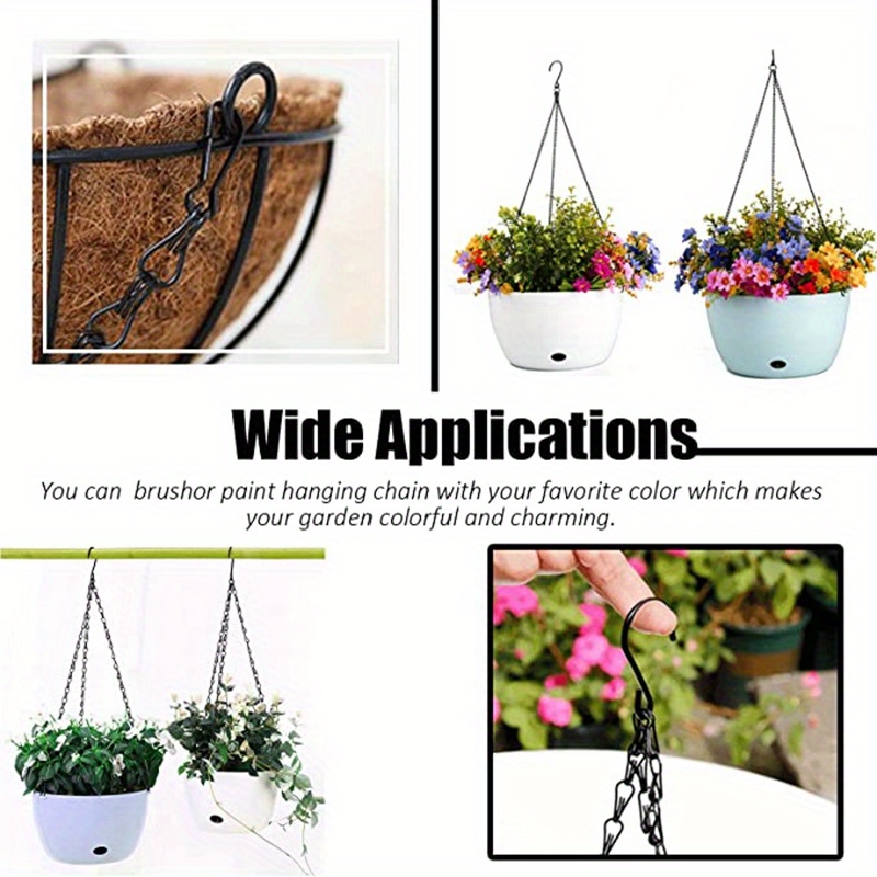 1 set hanging chain with hooks and eye bolts 3 bracket chains piece for ...