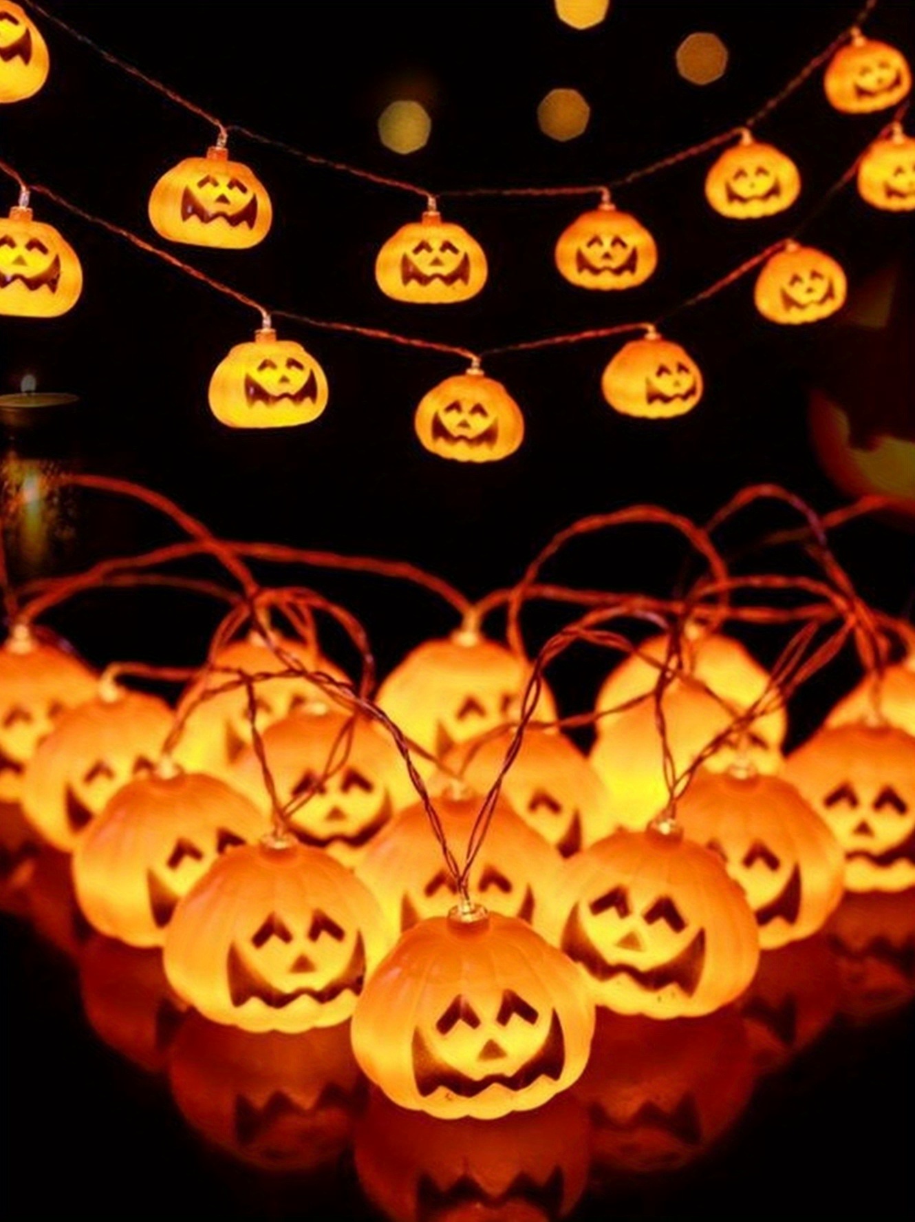 Double faced Pumpkin Decoration Lights Battery Operated 10 - Temu ...