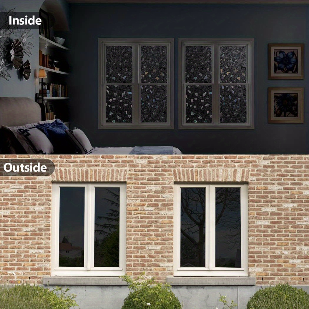 Gemstone Chipping Laser Blackout Window Film Frosted Privacy - Temu ...