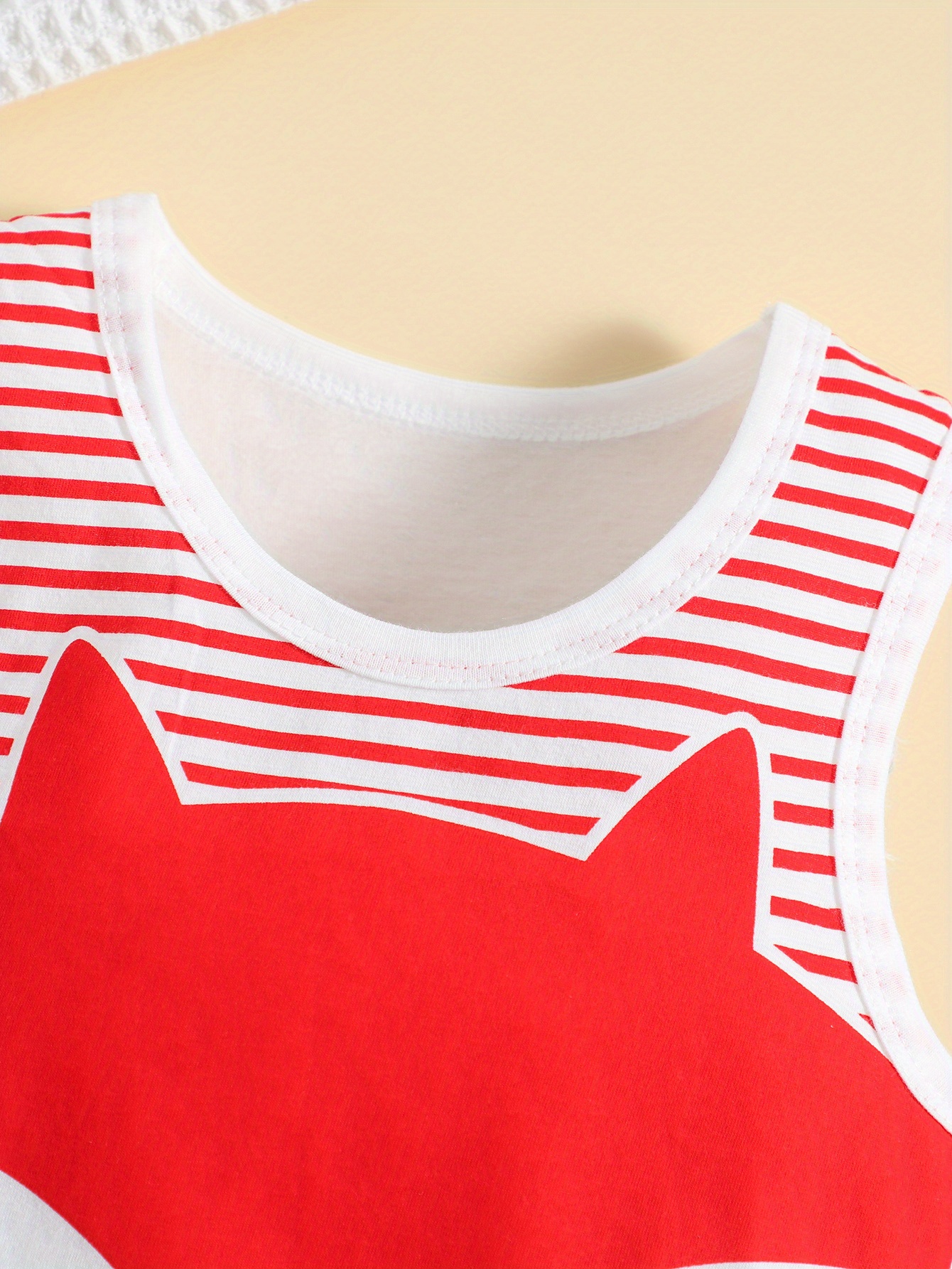 Baby Boys Girls Cute Cartoon Striped Sleeveless Cotton - Temu New Zealand