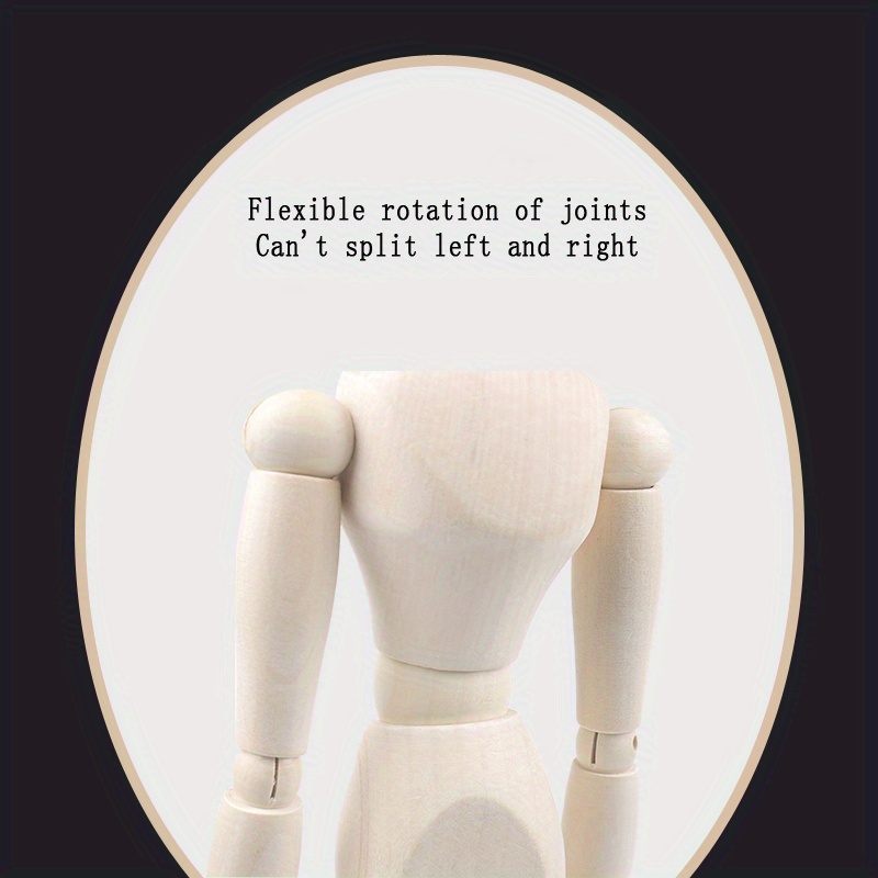 Wooden Doll Flexible Movable Humanoid Scale Wooden Figure - Temu