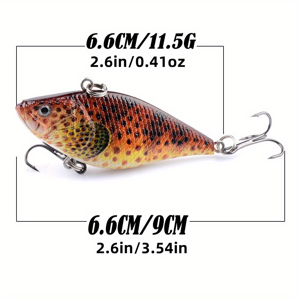 1pc オールスイミングレイヤーラトルベイト 6.6cm/2.6インチ 11.5gロング VIB - Temu Japan