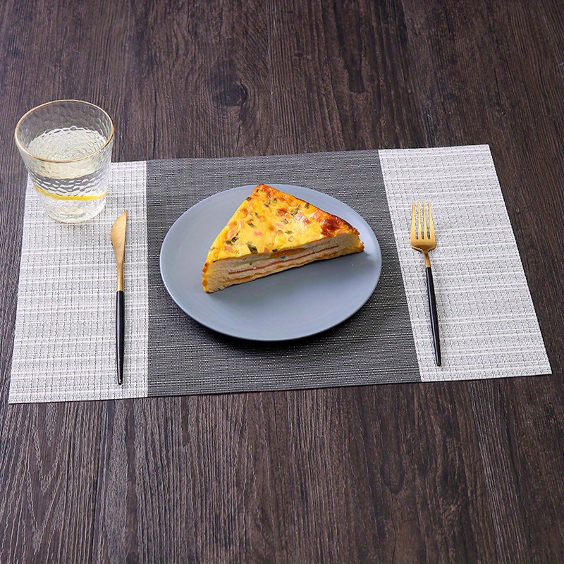 pvc place mat woven anti slip table mat dining table heat - {region_name}